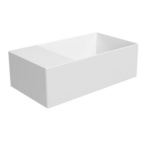 Azzurra Elegance Square fontein 40x22x12 mat wit, zonder kraangat ...