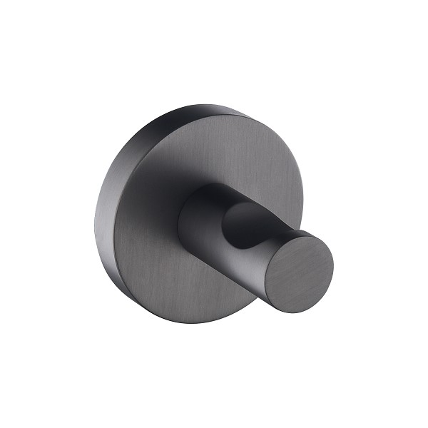 Wolfsburg Soria enkele handdoekhaak gunmetal LICHT grijs GQ100.05-05LGM