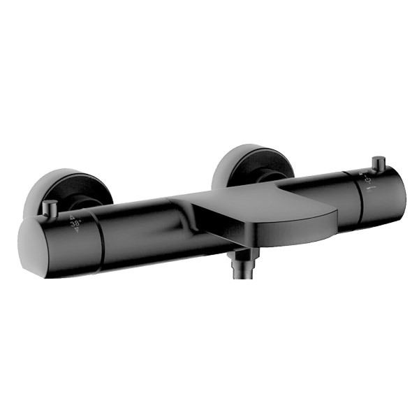 Wolfsburg Gero badkraan gunmetal LICHT grijs thermostatisch met ...